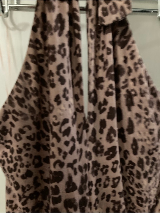 nine britton | Dresses | Nine Britton Large Nwt Leopard Print Halter ...